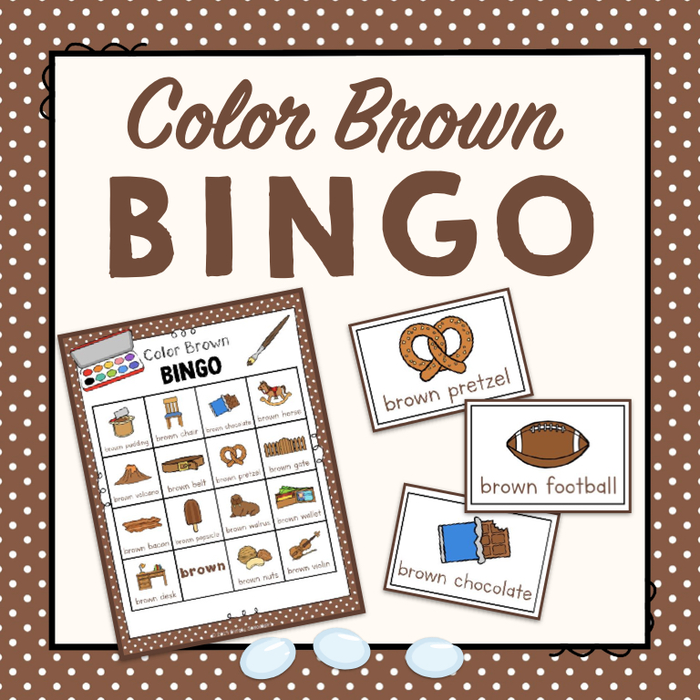 Color Brown Bingo Game