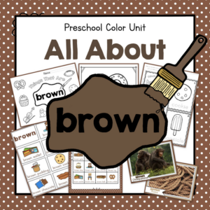 preschool colors - all about brown