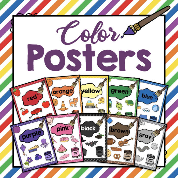 Preschool Colors - Color Posters