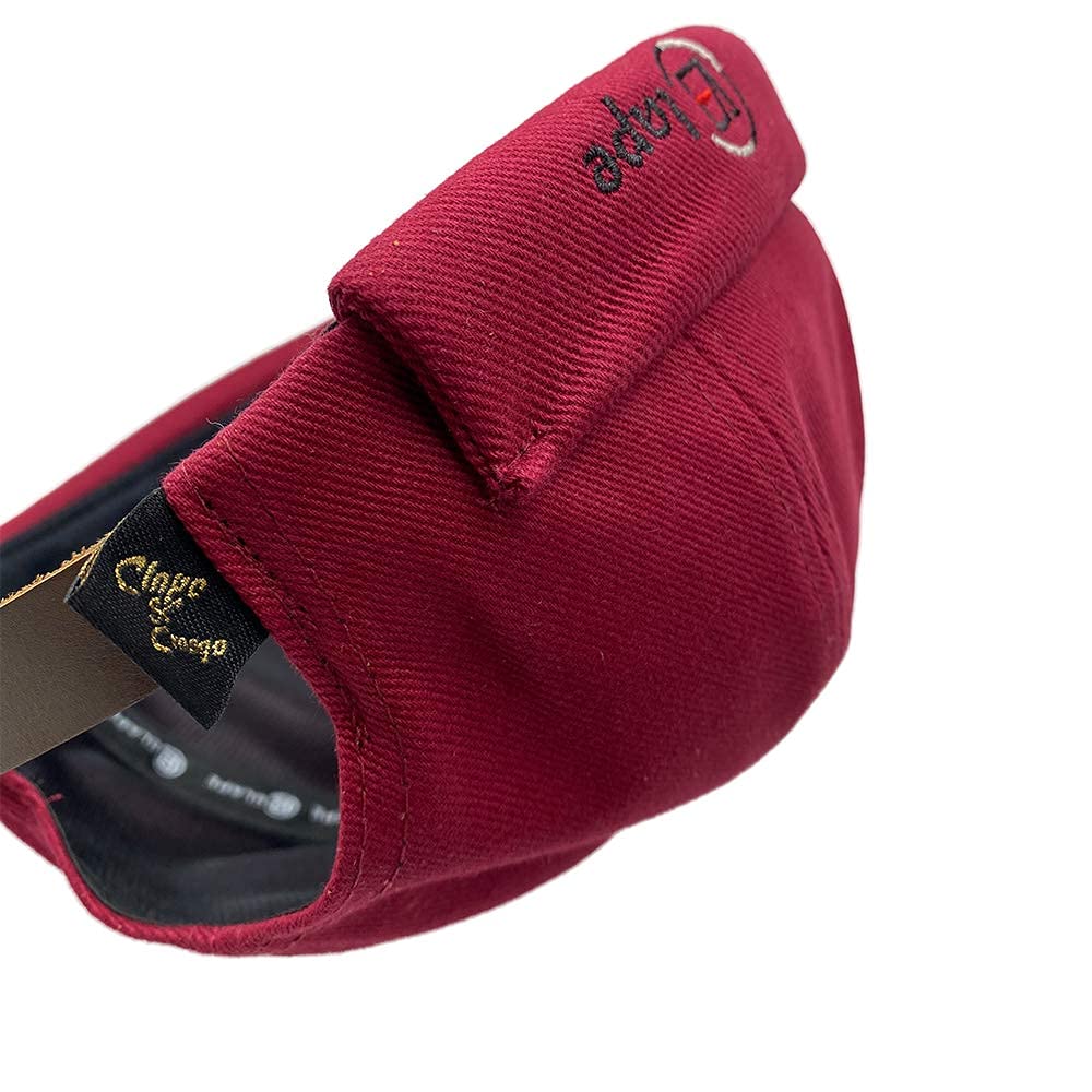 Croogo Unisex Rolled Cuff Harbour Hat Casual Lovers Visor-Less Skullcap Beanie Hat Brimless Docker Cap,Wine Red-OG01