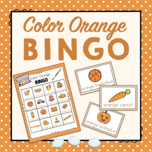 color orange bingo game