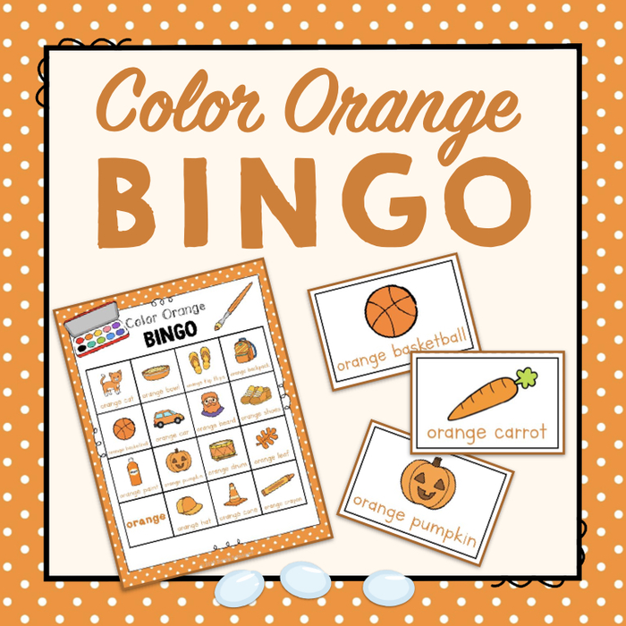 Color Orange Bingo Game