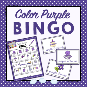 color purple bingo game