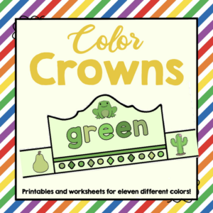 preschool colors - color crowns