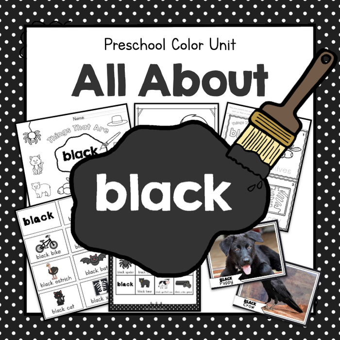 Preschool Colors - All About Black