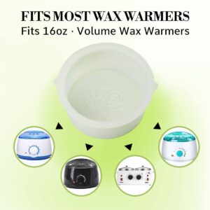 ViiLife Replacement Wax Bowl for Wax Warmer, Silicone Wax Bowl Home Use for Wax Machine Waxing kit Bowl Single Replacement Bowl