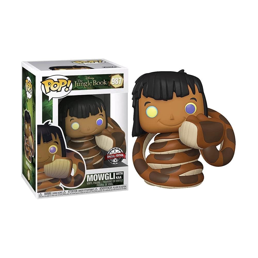 Funko Pop! The Jungle Book: Mowgli with Kaa Vinyl Figure Special Edition Exclusive