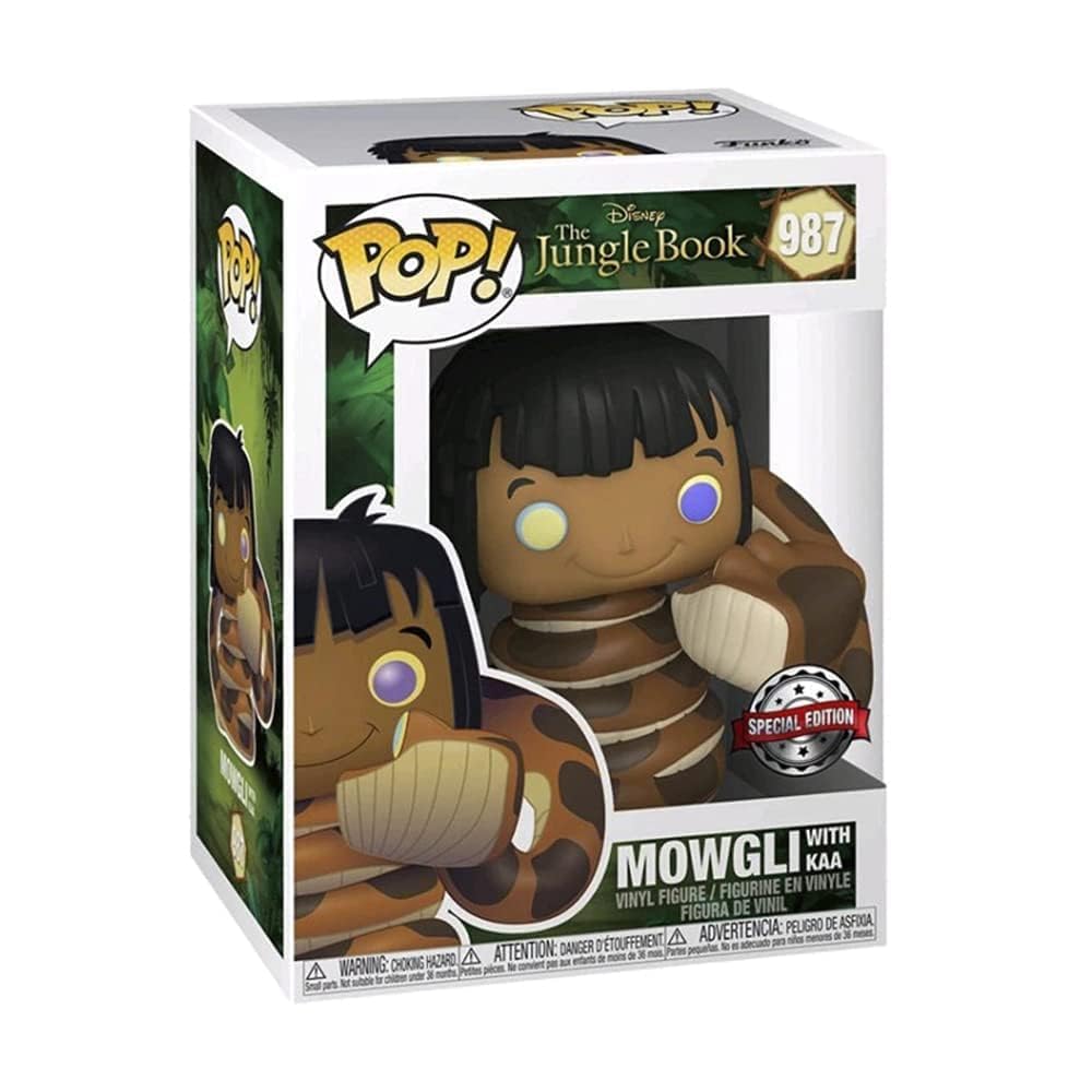 Funko Pop! The Jungle Book: Mowgli with Kaa Vinyl Figure Special Edition Exclusive