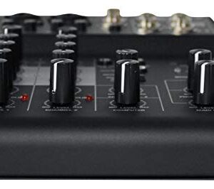 Rockville RockMix 4 Channel Mic/Instrument Pro Recording Mixer+USB Interface/EQ