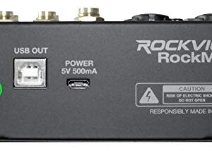 Rockville RockMix 4 Channel Mic/Instrument Pro Recording Mixer+USB Interface/EQ