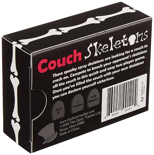 Couch Skeletons Card Game - Quick and Easy 2 Player Game by The Dusty Top Hat