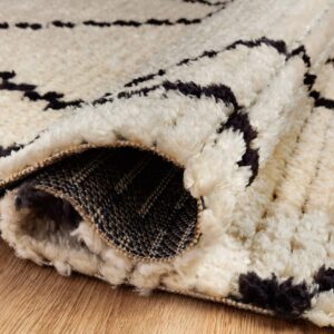 Chris Loves Julia x Loloi Alice Collection ALI-04 Cream / Charcoal 3'-8" x 5'-8" Accent Rug