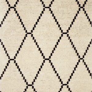 Chris Loves Julia x Loloi Alice Collection ALI-04 Cream / Charcoal 3'-8" x 5'-8" Accent Rug