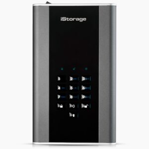 istorage diskashur dt2 256-bit 18tb | fips level 3 certified | secure encrypted desktop hard drive | password protected