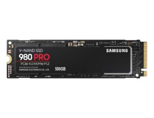 samsung 980 pro 500gb pcie 4.0 nvme m.2 ssd v nand technology mz v8p500bw