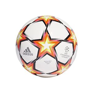 adidas unisex-adult finale 21 mini soccer ball white/solar red/solar yellow/black 1