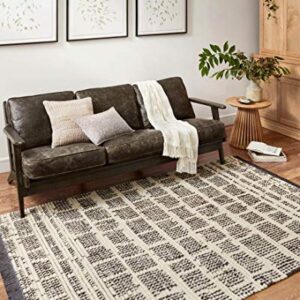 Chris Loves Julia x Loloi Alice Collection ALI-02 Cream / Charcoal 18" x 18" Sample Rug