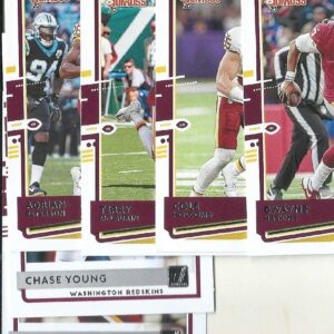 2019 2020 Panini NFL Donruss Washington Football Team Gift Pack 2 Team Sets 23 Cards W/Drafted Rookies Includes Chase Young Rc