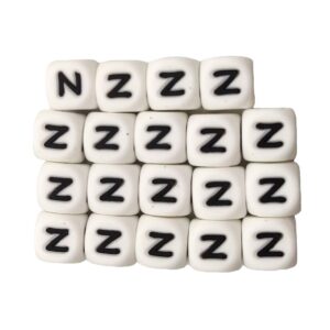 50pcs 12mm silicone alphabet letter beads cube 26 letter beads diy jewelry making name bracelets necklaces accessories