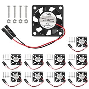 for raspberry pi fan, 10pcs for raspberry pi cpu cooling fan heatsink cooler radiator connector separating one-to-two interface 3.3v 5v for raspberry pi4 pi3 b+, pi 3, pi 2, pi 1 b+