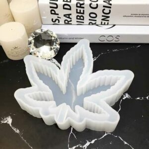 RESINWORLD Leaf Ashtray Mold for Epoxy Resin, Maple Leaf Ashtray Resin Silicone Mold, Leaf Tray Molds for Resin Casting