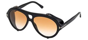 tom ford pilot sunglasses tf882 neughman 01b black 60mm ft0882