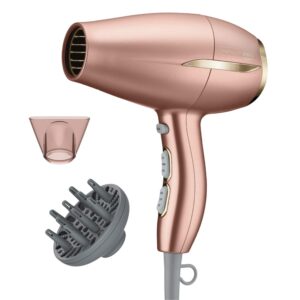 infinitipro by conair frizz free compact hair dryer ~ 2x the shine - 3x the frizz control