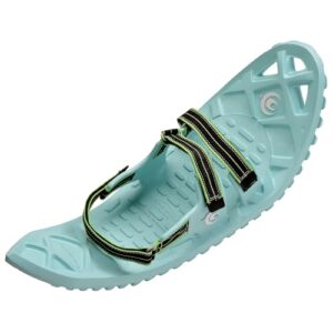 crescent moon luna unisex ultralight hiking and running foam snowshoes, seafoam