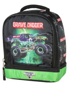 intimo monster jam grave digger monster truck dual compartment lunch bag luch box