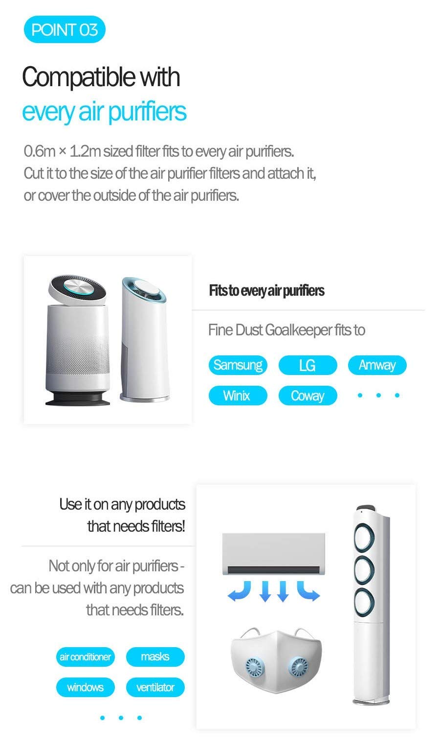 FilterTech Fine Dust Goalkeeper - DIY Filter Saver for Rinnai SWA-600/SWA-300L/SWA-350 : Additional Protection, Filter Life Extension