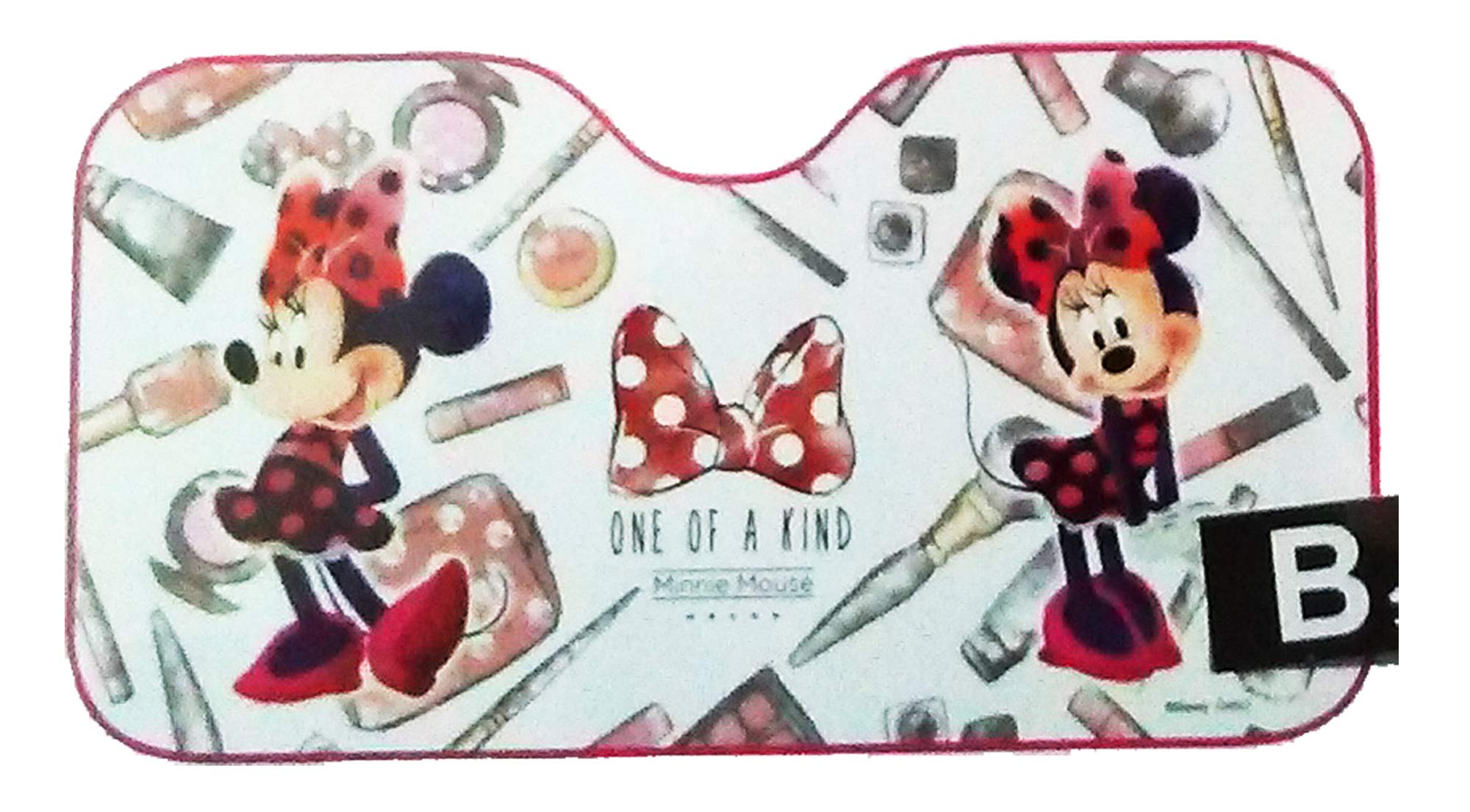 Limited Disney Minnie Mouse Windshield Sun Heat Shade Shield Car Gift About 51.2" x 26.8" (130 cm x 68 cm) Thickness About 0.1" (0.3 cm)