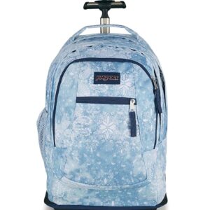 JanSport Driver 8 Rolling Backpack and Computer Bag, Lucky Bandana - Durable Laptop Backpack with Wheels, Tuckaway Straps, 15-inch Laptop Sleeve - Premium Bag Rucksack