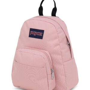 JanSport Half Pint Mini Backpack - Ideal Day Bag for Travel, Misty Rose