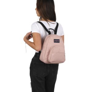 JanSport Half Pint Mini Backpack - Ideal Day Bag for Travel, Misty Rose