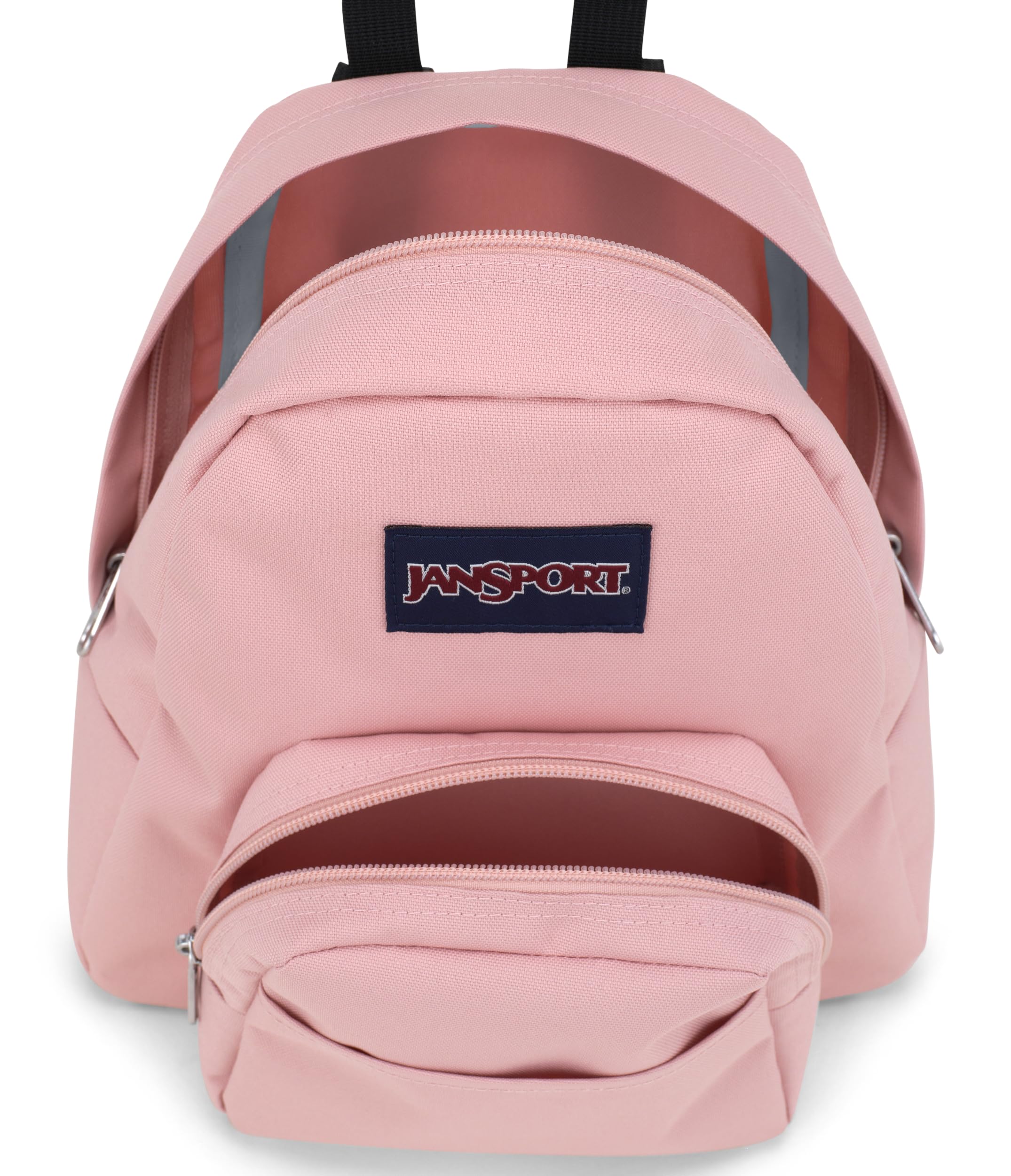 JanSport Half Pint Mini Backpack - Ideal Day Bag for Travel, Misty Rose