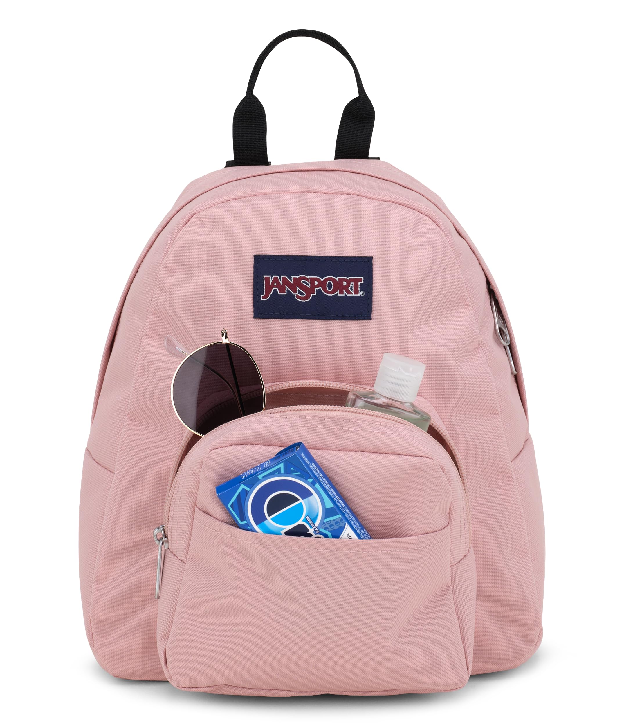 JanSport Half Pint Mini Backpack - Ideal Day Bag for Travel, Misty Rose