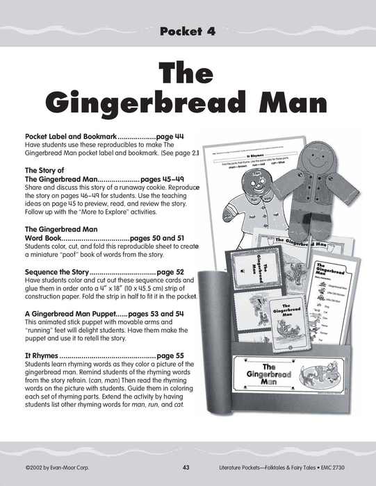 Pocket 04: Gingerbread Man (Folktales and Fairy Tales, K 1)