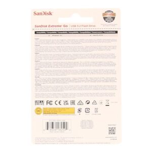 SanDisk 64GB Extreme Go USB 3.2 Type-A Flash Drive - SDCZ810-064G-G46, Metallic Bronze/Gloss Black