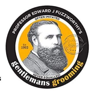 Professor Fuzzworthy's Best Beard Shampoo for Face, Hair & Body & Magnetic Soap Holder Men's Grooming Gift Kit | 100% Natural Beard Wash with Organic Ingredients- Eco Friendly Wooden Soap Dish