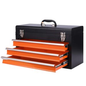 YGCBL Multifunction Portable Hand Trucks,Trolleytool Trolley Cart 3-Tier Professional Level Drawer Type Organizer Multifunction Service Toolbox, Bearing 50Kg, 2 Styles,B-520X218X358Mm