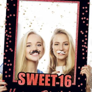 LaVenty Rose Gold 16th Birthday Party Photo Booth Props 16th Birthday Photo Frame Birthday Photo Frame