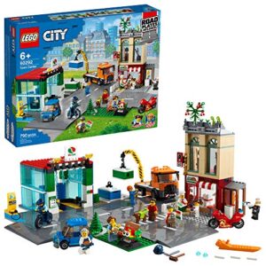 lego city town center 60292 building kit; cool building toy for kids, new 2021 (790 pieces)