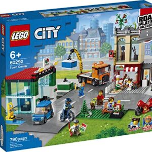 LEGO City Town Center 60292 Building Kit; Cool Building Toy for Kids, New 2021 (790 Pieces)