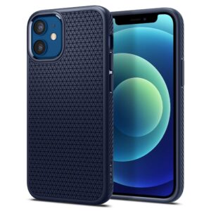 spigen liquid air armor designed for iphone 12 mini case (2020) - navy blue