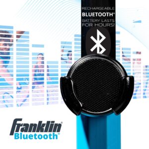 Franklin Sports Bluetooth Badminton - Complete Badminton Set - Bluetooth Speaker - Carry Bag - Includes 4 Badminton Rackets, 2 Birdies, Removable Bluetooth Speaker