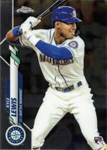 2020 topps chrome baseball #186 kyle lewis rookie card