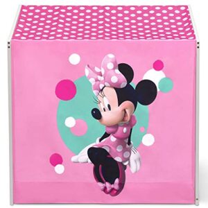 Disney Minnie Mouse Indoor Playhouse with Fabric Tent for Boys and Girls by Delta Children, Great Sleep or Play Area for Kids - Fits Toddler Bed - Greenguard Gold Certified