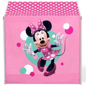 Disney Minnie Mouse Indoor Playhouse with Fabric Tent for Boys and Girls by Delta Children, Great Sleep or Play Area for Kids - Fits Toddler Bed - Greenguard Gold Certified