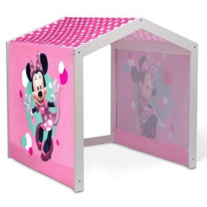 Disney Minnie Mouse Indoor Playhouse with Fabric Tent for Boys and Girls by Delta Children, Great Sleep or Play Area for Kids - Fits Toddler Bed - Greenguard Gold Certified