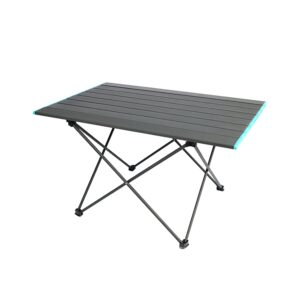 portable camping table, foldable aluminum alloy picnic table, with storage bag, suitable for outdoor, camping, picnic, barbecue, beach, fishing (large)